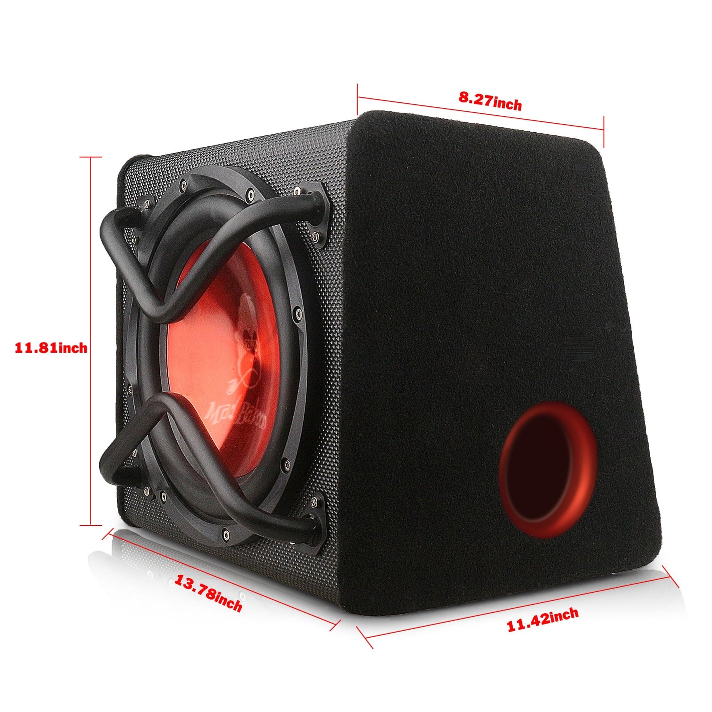 MAD BABOON 10" Car Subwoofer 1000W Power with Built-in Amplifier Vente ...